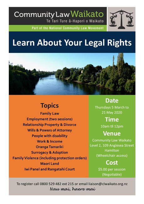 Legal Education | Community Law Waikato